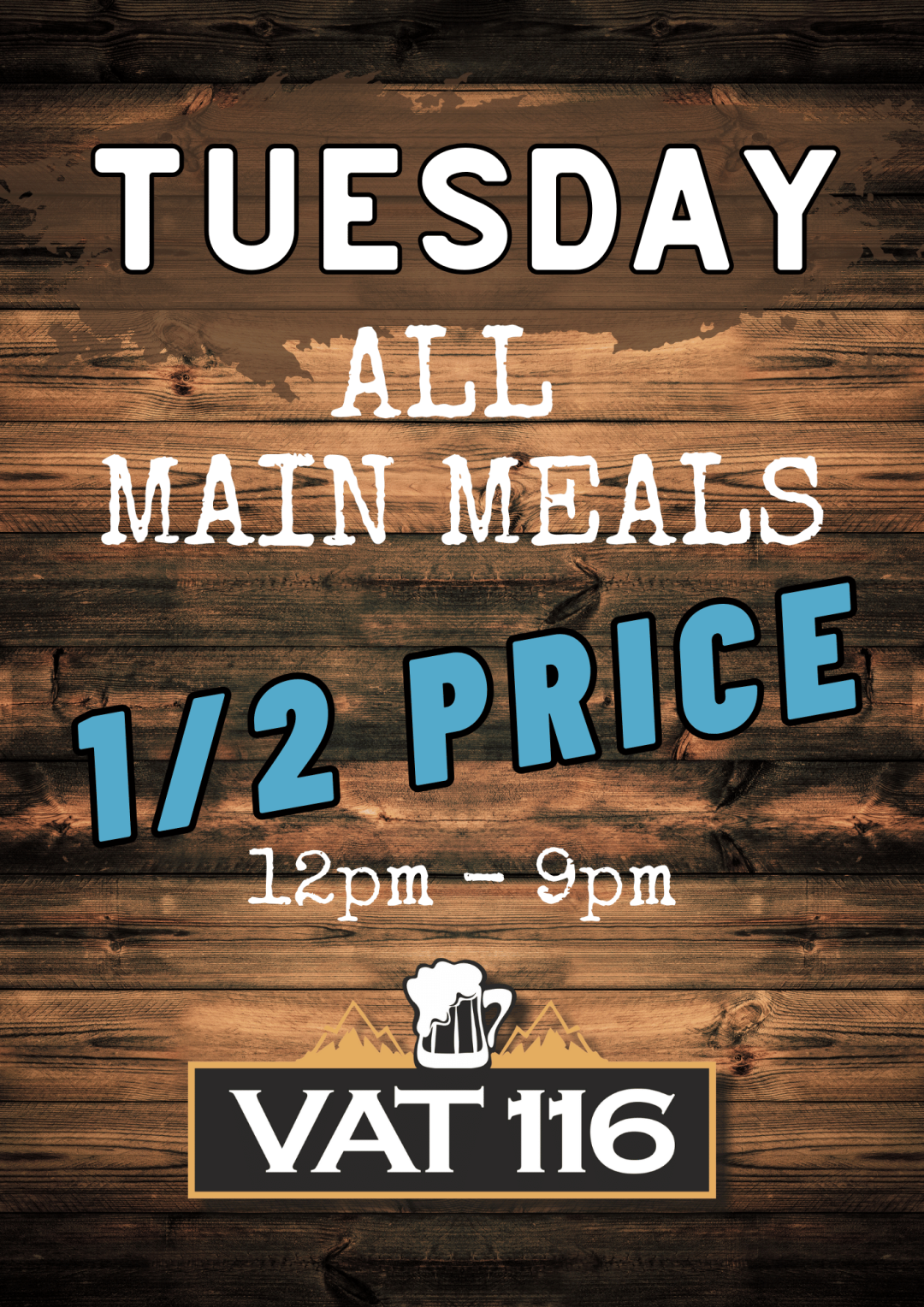 VAT116 Daily Range of Specials