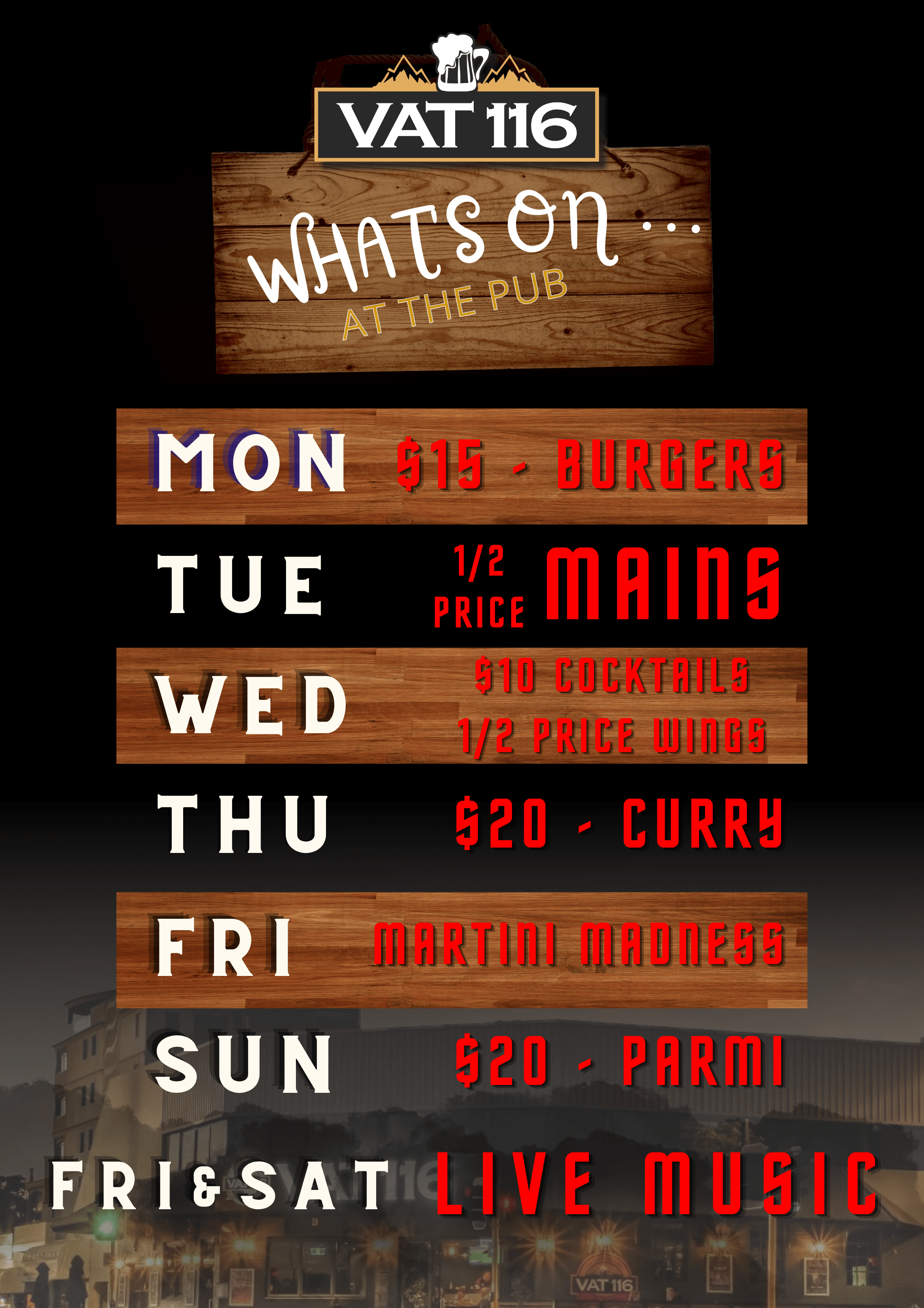 VAT116 - Local Pub & Functions Rockingham